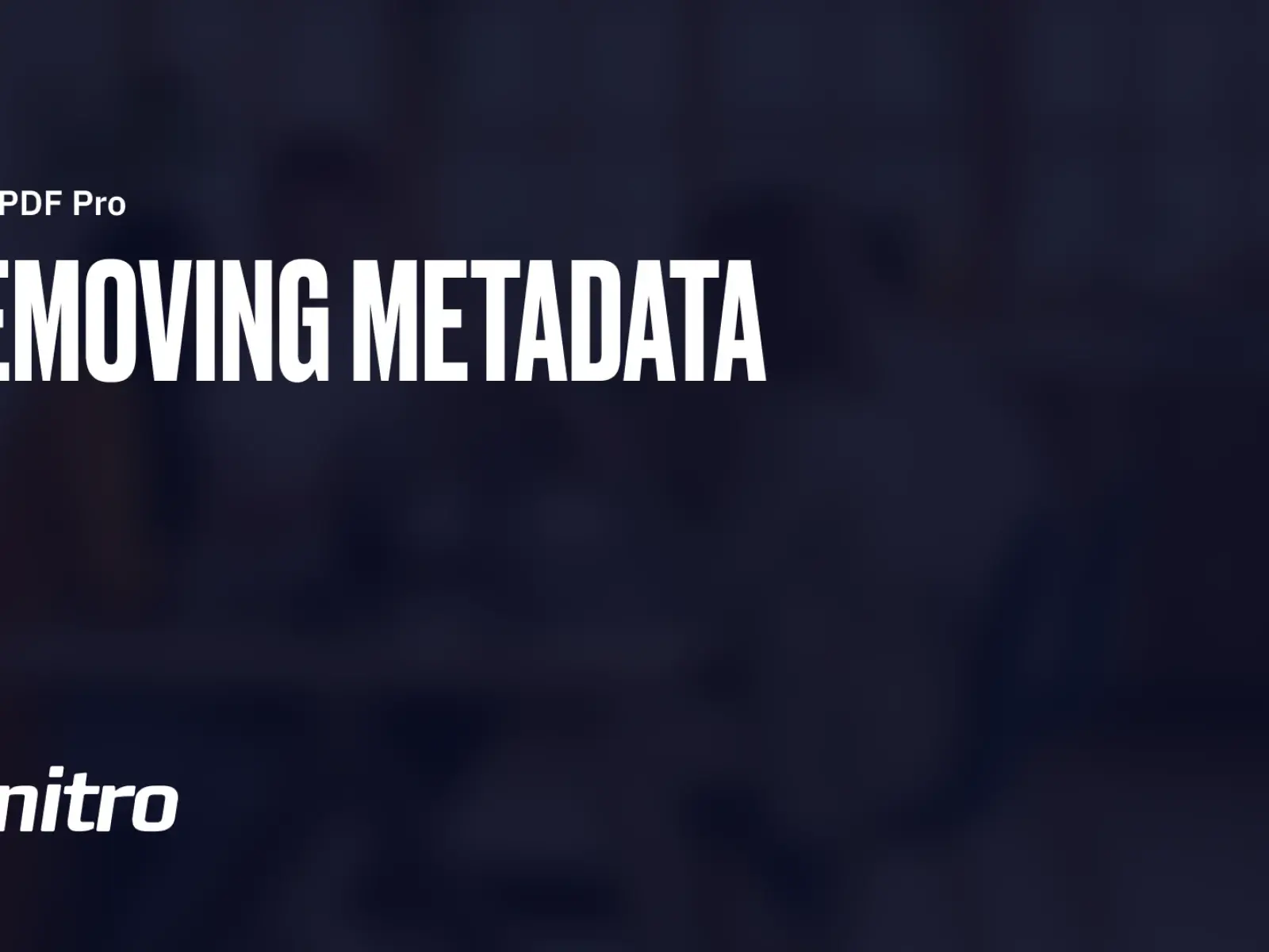 Removing Metadata